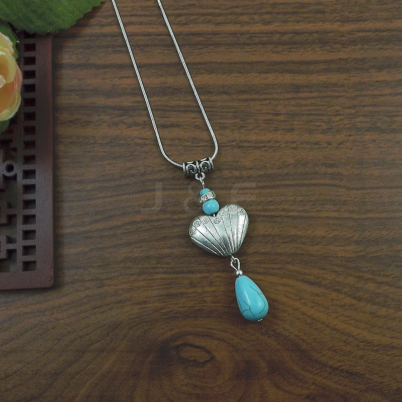 Wholesale Exotic Ethnic Style Miao Silver & Synthetic Turquoise Pendant ...