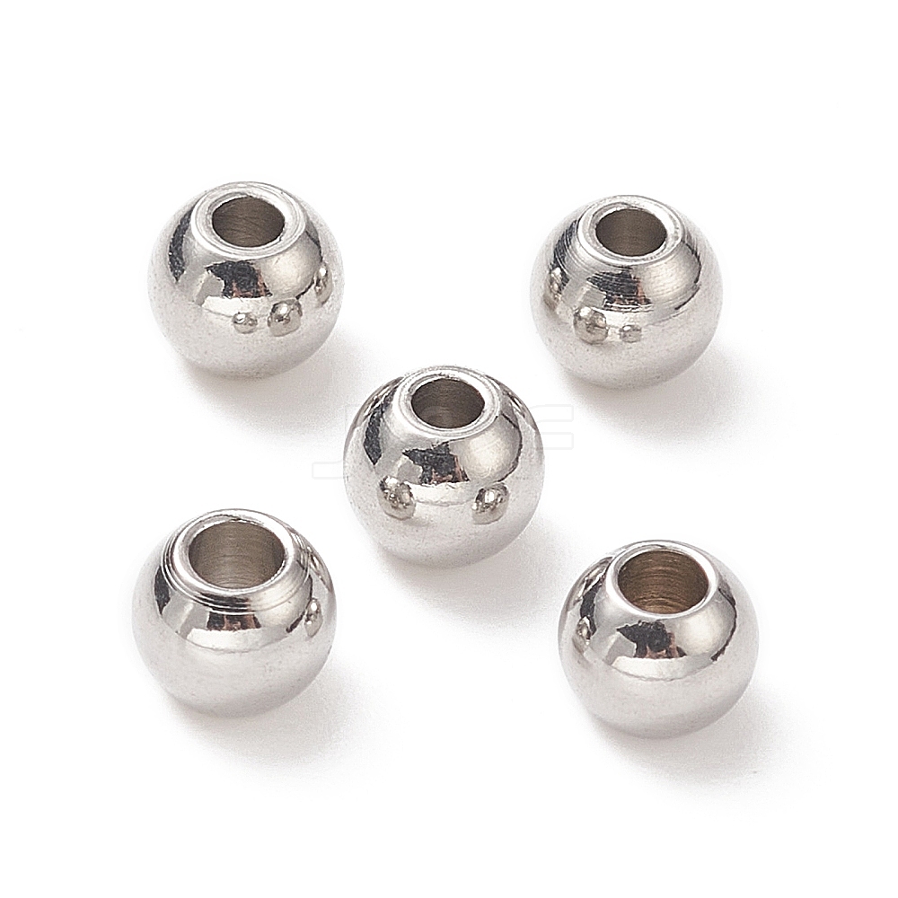 Wholesale Tarnish Resistant 304 Stainless Steel Round Spacer Beads ...