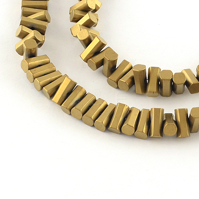 Wholesale Faceted Column Electroplate Non-magnetic Synthetic Hematite ...